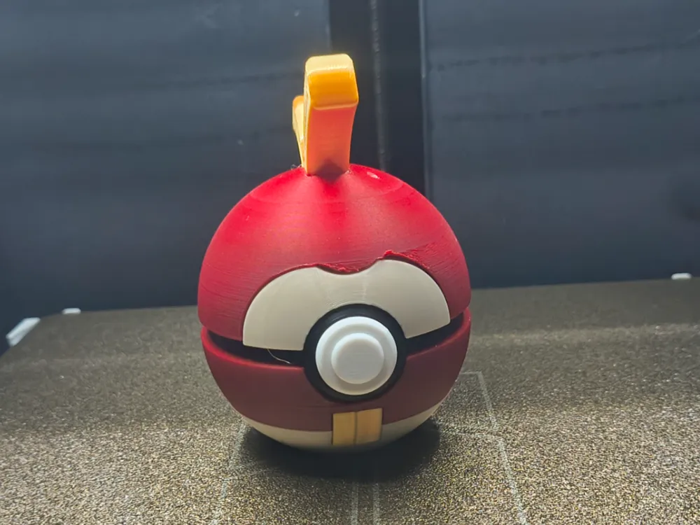 #0909 - Fuecoco Inspired Pokeball - Free 3D Print Model - MakerWorld