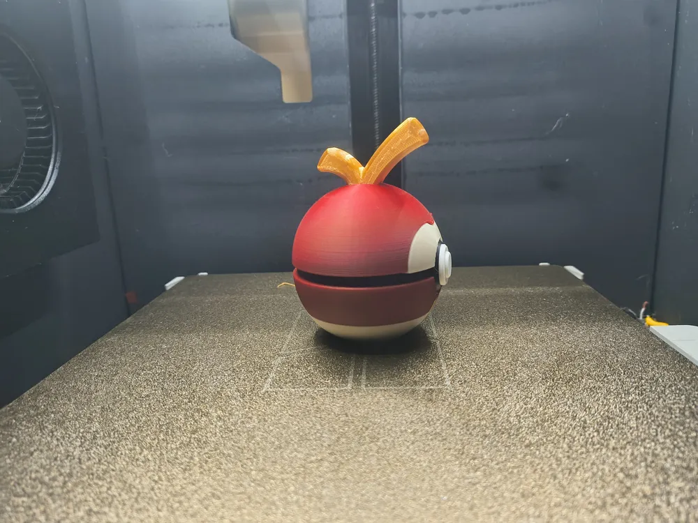 #0909 - Fuecoco Inspired Pokeball - Free 3D Print Model - MakerWorld