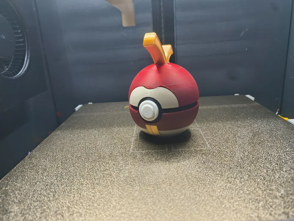 #0909 - Fuecoco Inspired Pokeball - Free 3D Print Model - MakerWorld