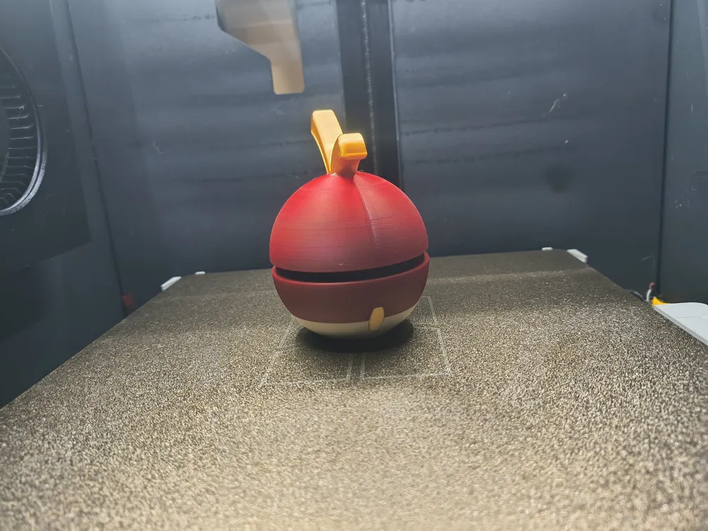 #0909 - Fuecoco Inspired Pokeball - Free 3D Print Model - MakerWorld
