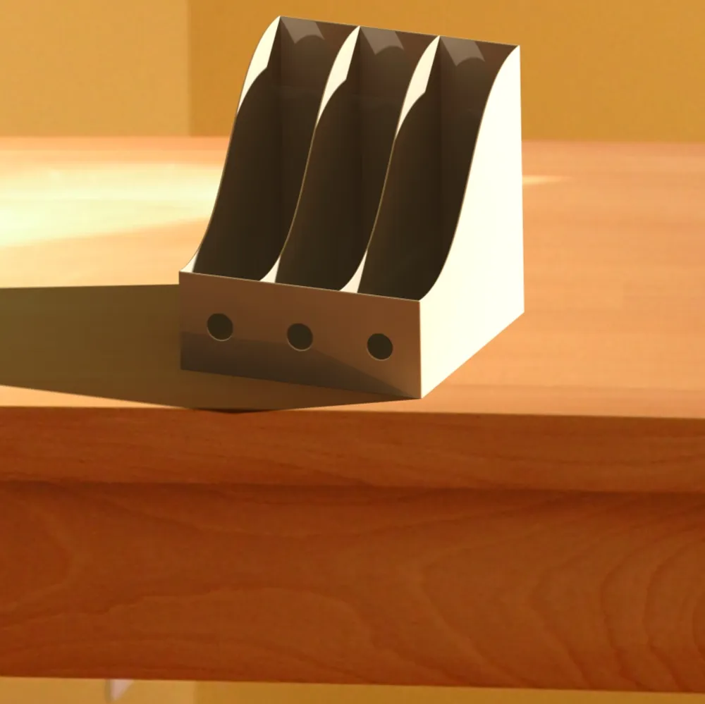 Vertical A4 paper tray - Free 3D Print Model - MakerWorld