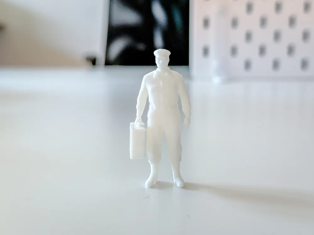 Miniature Man/Worker for your Diorama - Free 3D Print Model - MakerWorld