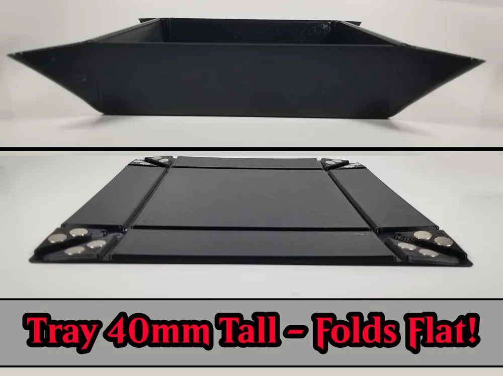 Flat Folding Dice Tray for DnD / MTG / Board Games by TheMakerSphere ...