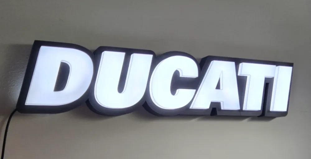 Ducati Logo Lightbox Sign by Trev - MakerWorld