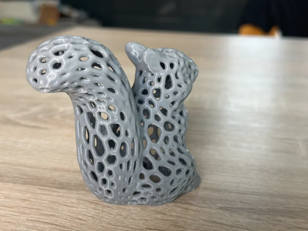 cute squirrel voronoi model by 3Dcrabi - MakerWorld