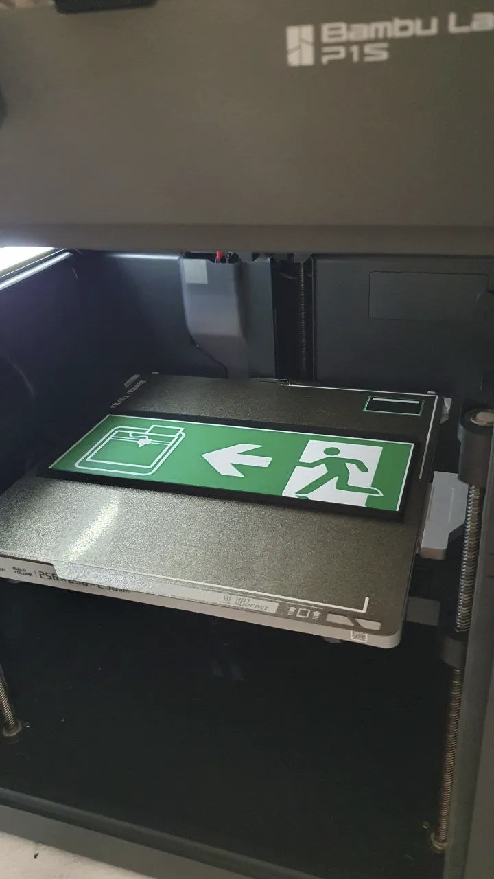 EXIT PRINTER 3D lightbox by RTRIGO3D - MakerWorld