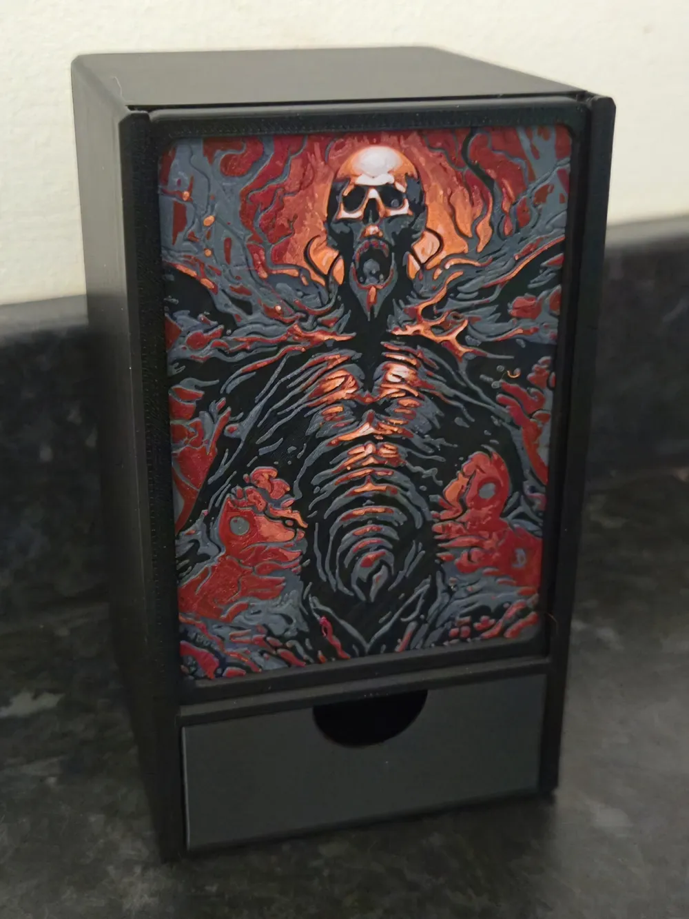 MTG Commander Deck Box inlay Red Skeleton Hueforge by JamieSTARx ...