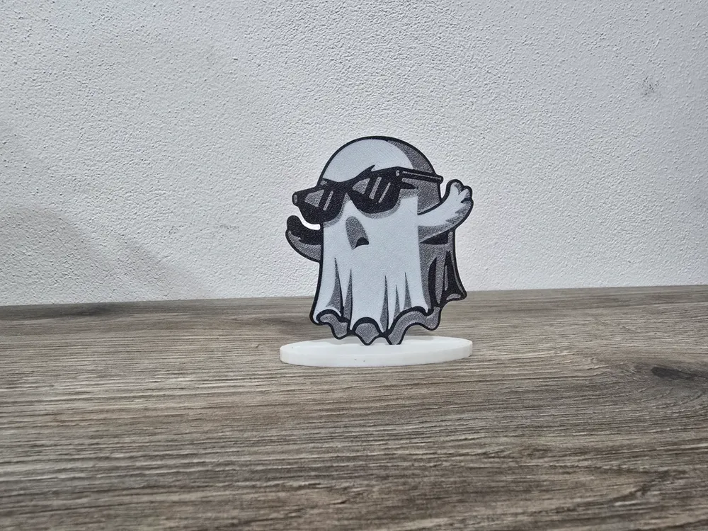 Halloween Ghost with Sunglasses by 3Devil - MakerWorld