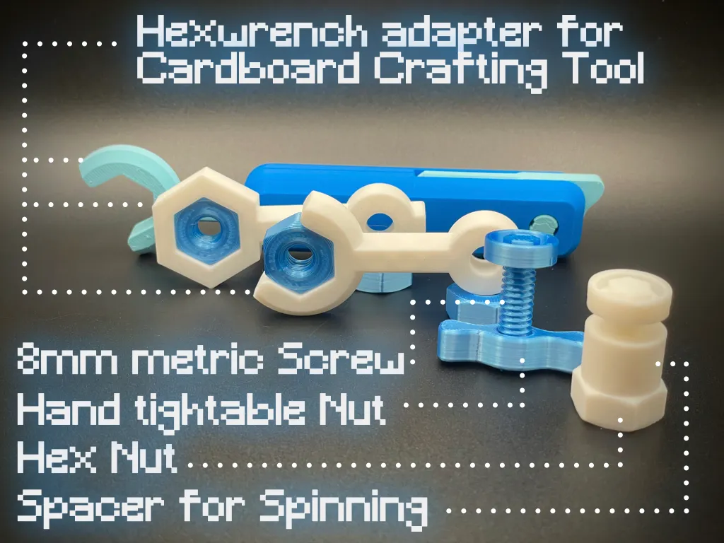Hex Tools for Cardboard Crafting Tools - Free 3D Print Model - MakerWorld