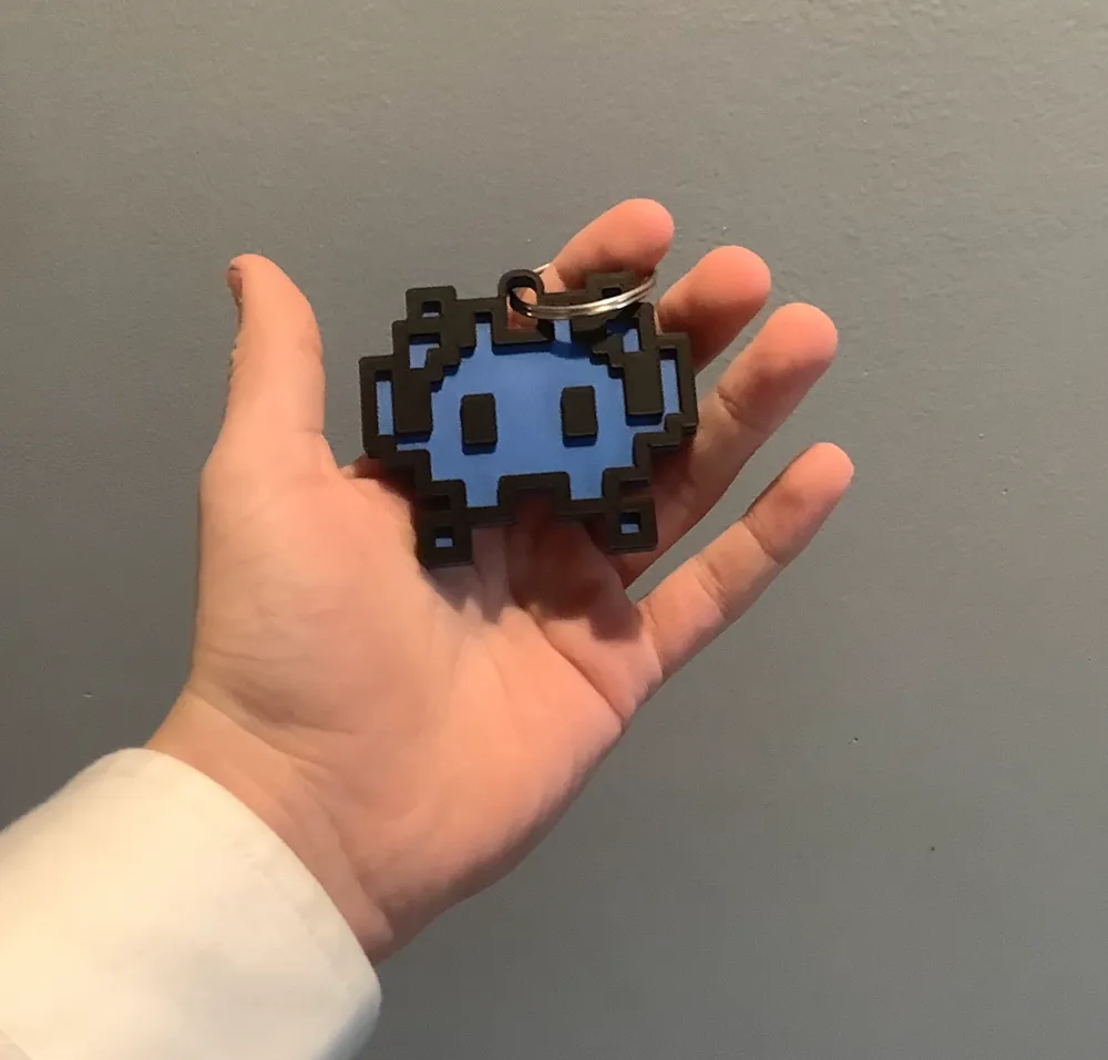 Space Invader Key Chain by oliver - MakerWorld