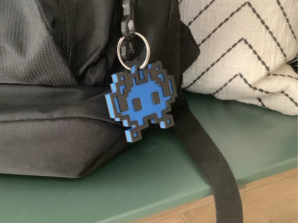 Space Invader Key Chain by oliver - MakerWorld