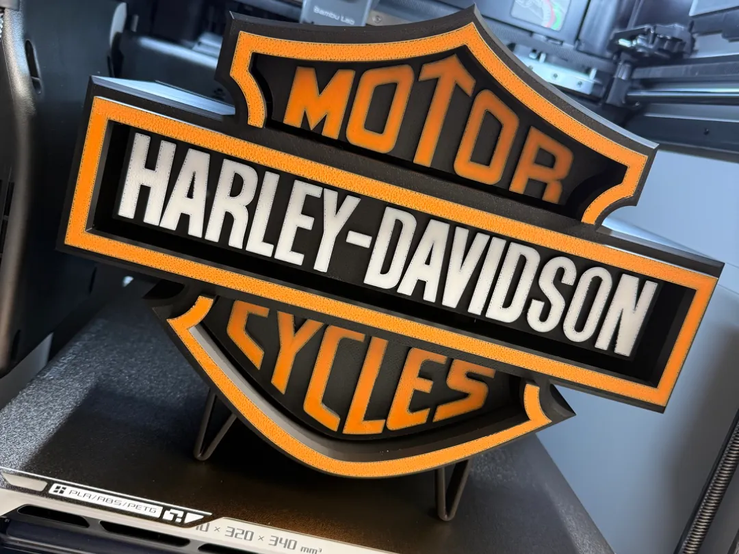 Harley Davidson Lamp - Free 3D Print Model - MakerWorld