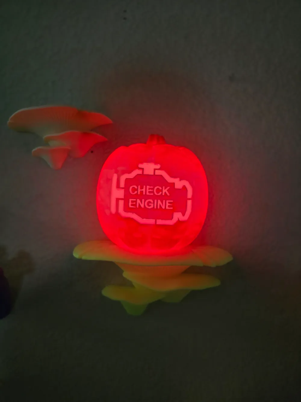 Check Engine Light Pumpkin by The Austin Zombie - MakerWorld