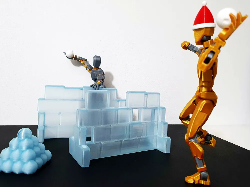 Dummy 13 - Snowball Fight Accessory Pack by Makesona - MakerWorld