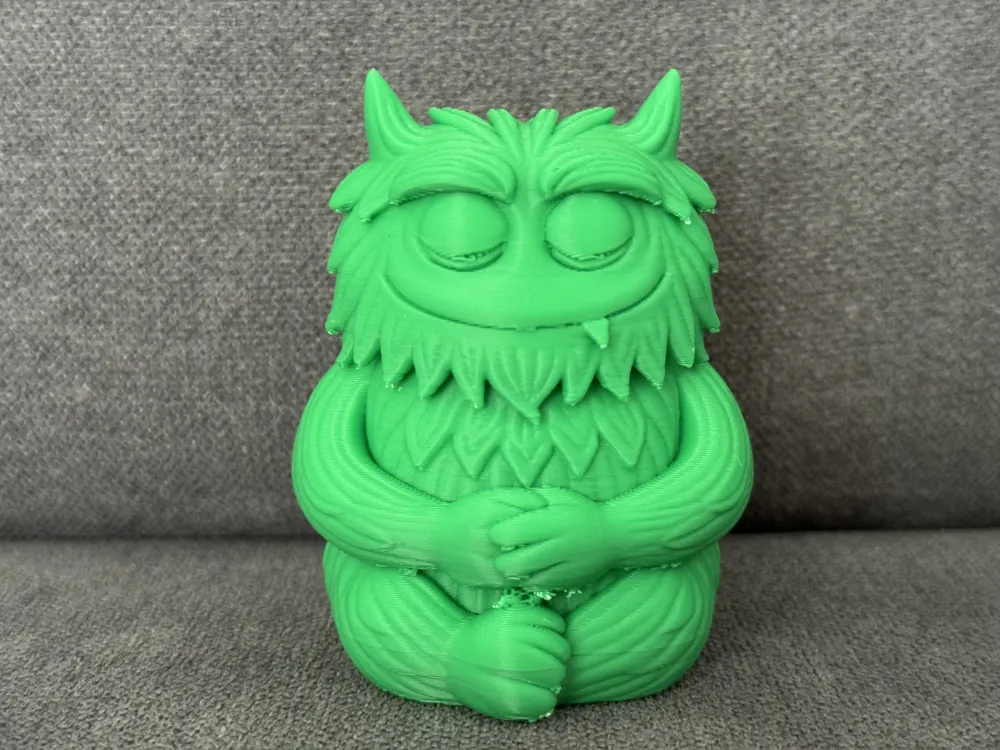 Green Color Monster - Emotion Calm - Free 3D Print Model - MakerWorld