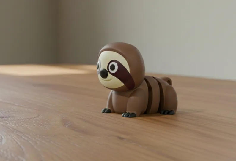 Articulated Sloth – Cute Flexi Animal Toy - Free 3D Print Model ...