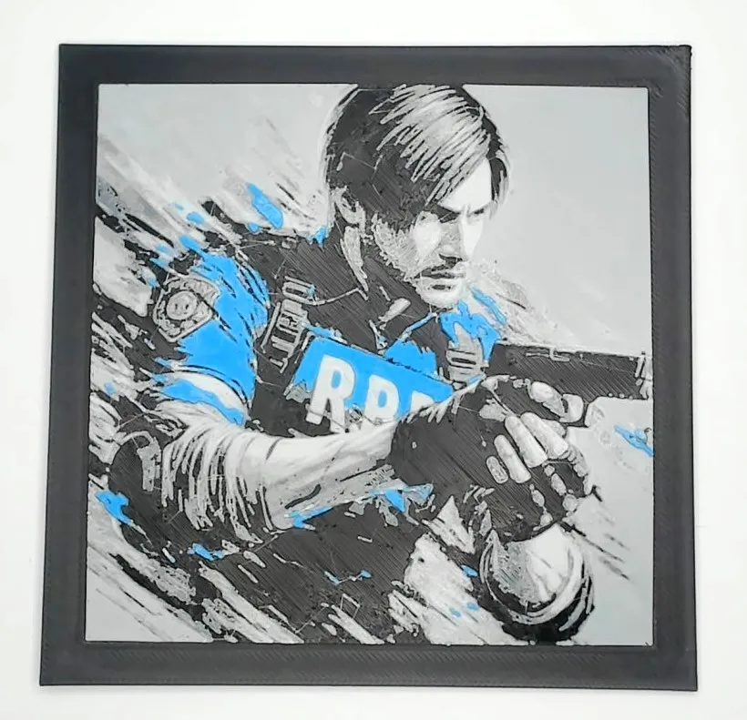 Leon S. Kennedy Hueforge by LoFi Layers - MakerWorld