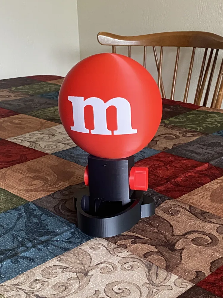 Giant M&M Candy Dispenser - Free 3D Print Model - MakerWorld