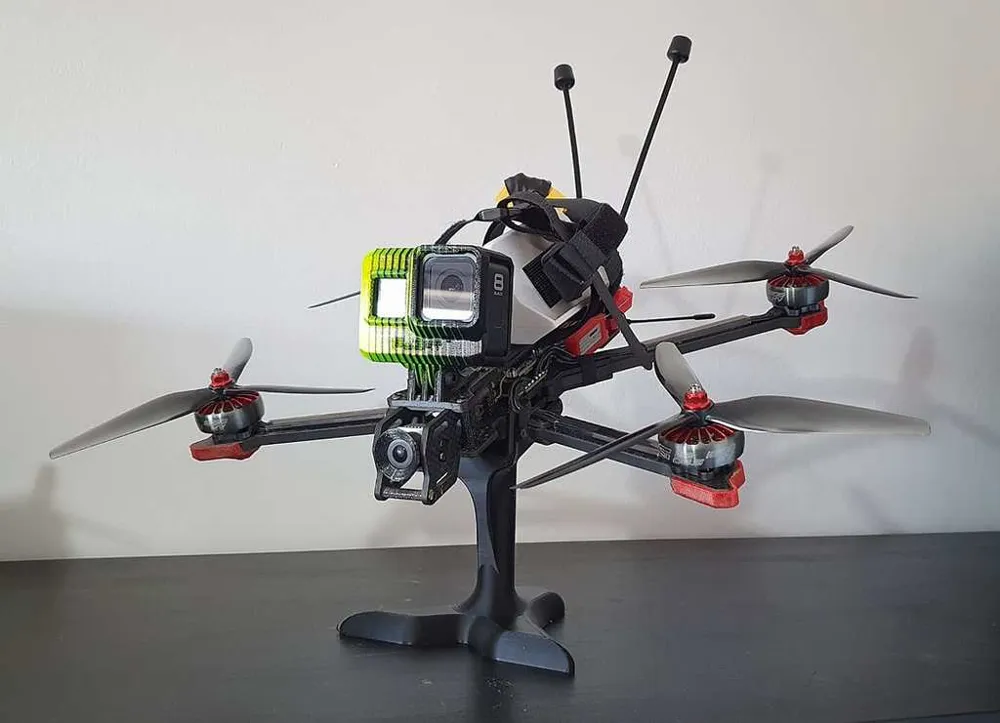 FPV Racing Drone Stand (No Supports Needed) by ByteSlinger - MakerWorld