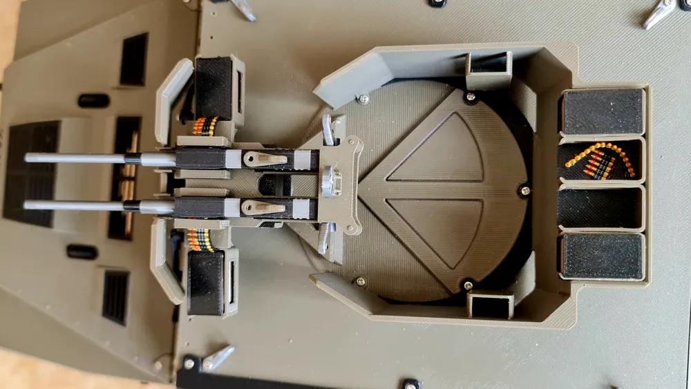 Turret with machine-gun for Vamtac (catmaw 1:10) - Free 3D Print Model ...
