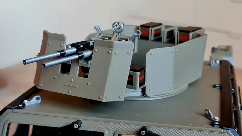 Turret with machine-gun for Vamtac (catmaw 1:10) - Free 3D Print Model ...