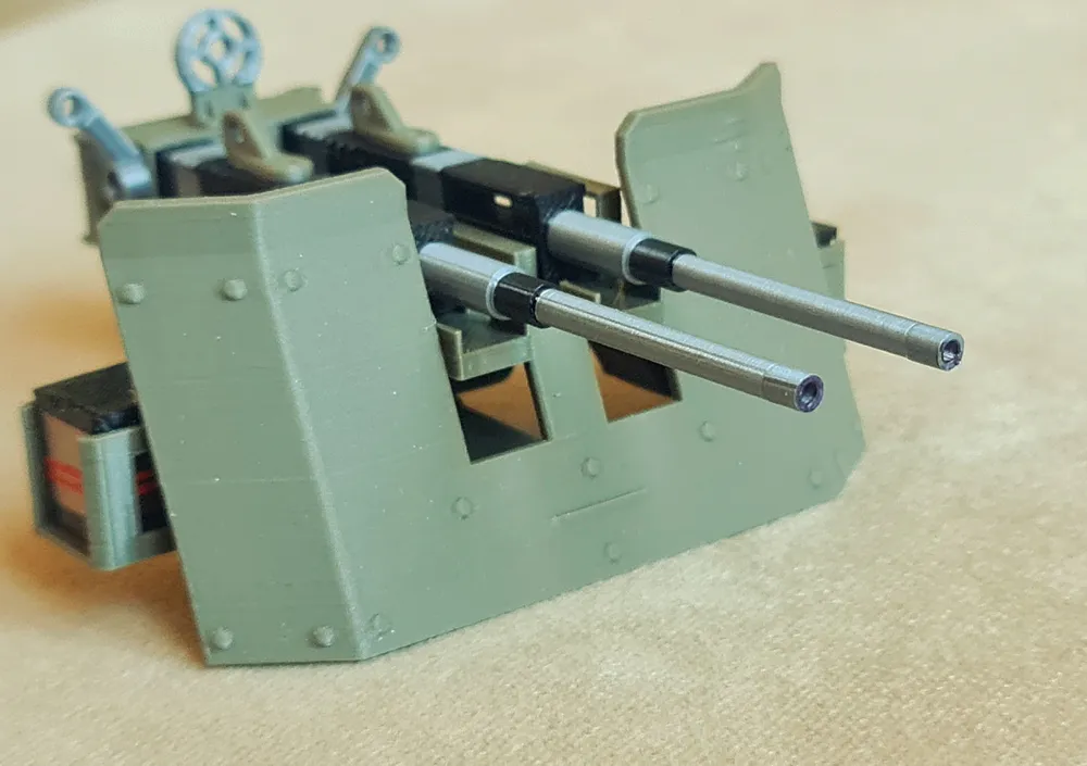 Turret with machine-gun for Vamtac (catmaw 1:10) - Free 3D Print Model ...
