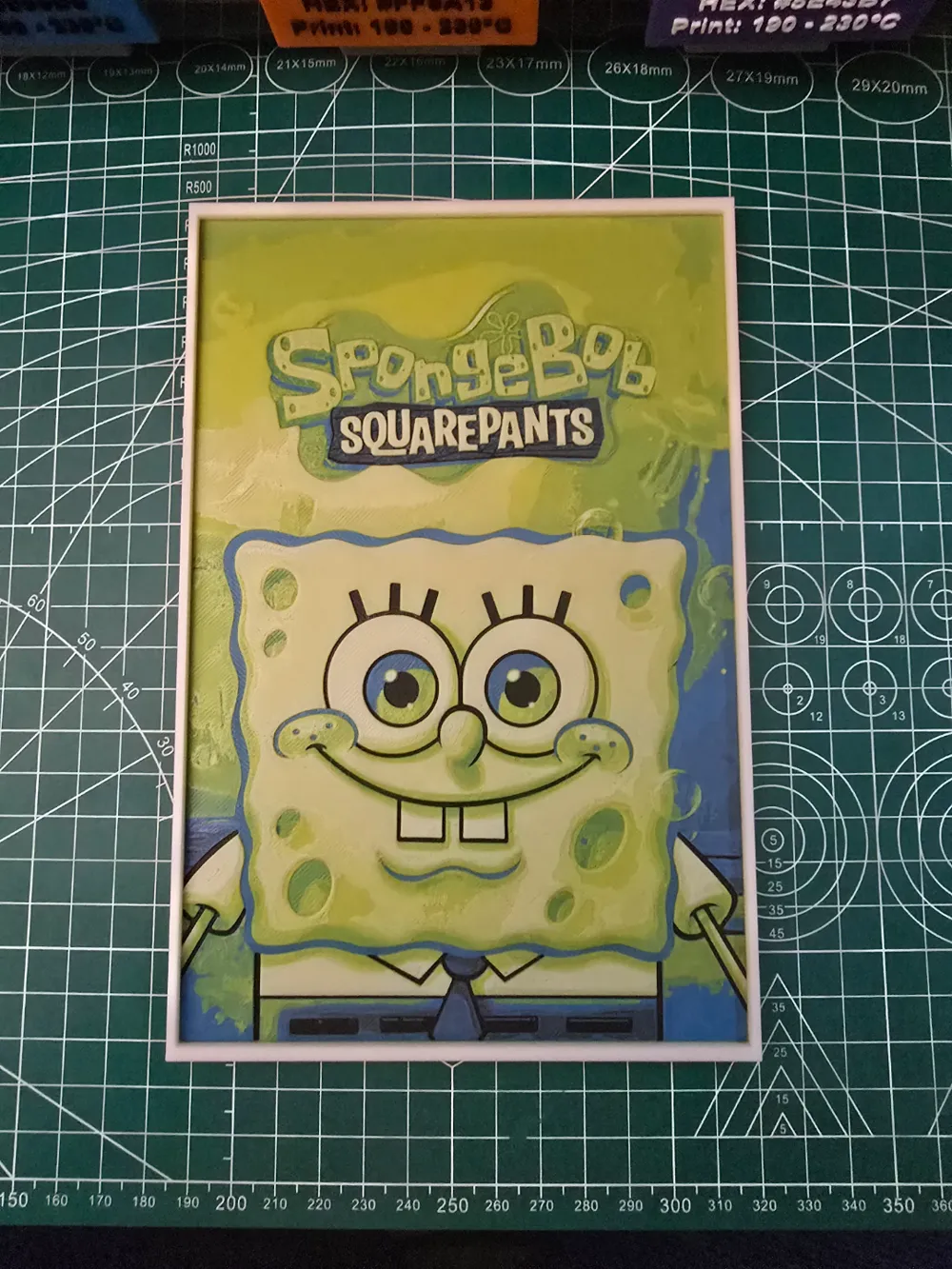 SpongeBob SquarePants Poster - Hueforge Art by Lumpy3D - MakerWorld