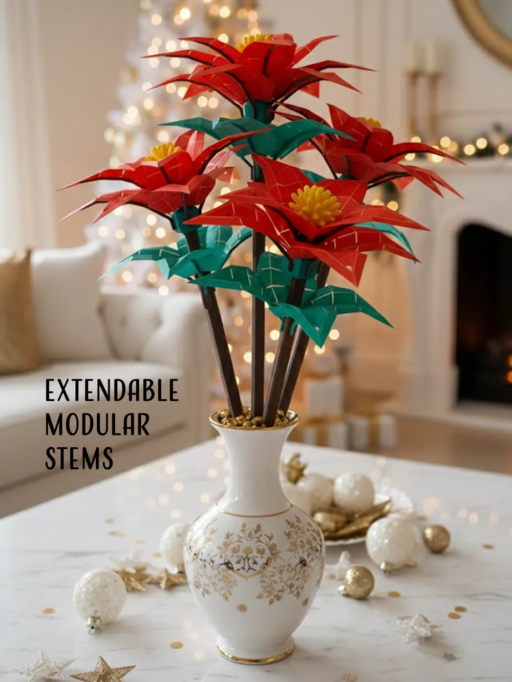 Christmas Flower - Poinsettia (Origami Inspired) by 3DMakerSpace ...