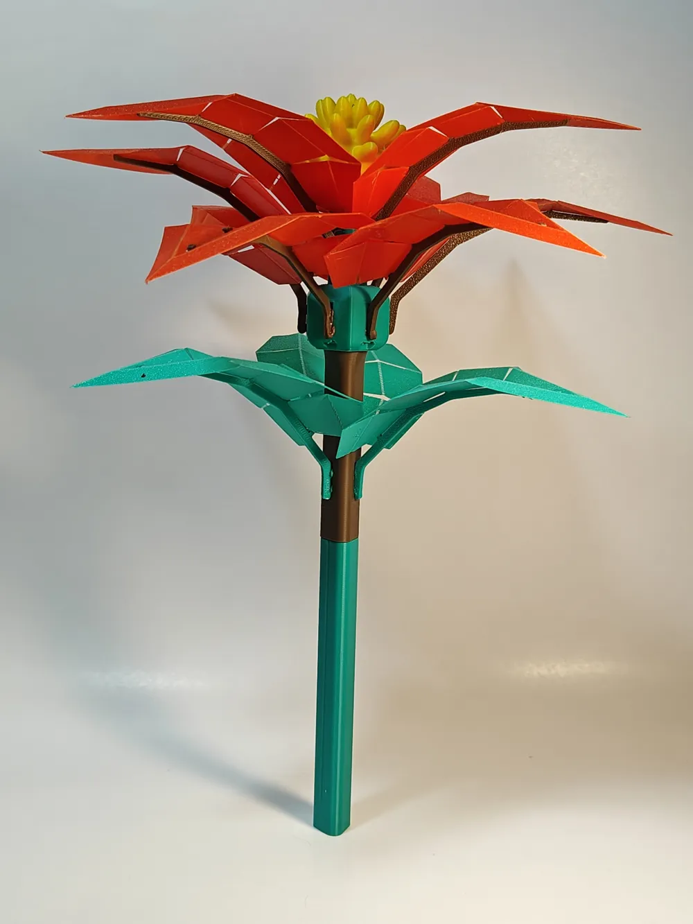 Christmas Flower - Poinsettia (Origami Inspired) - Free 3D Print Model ...