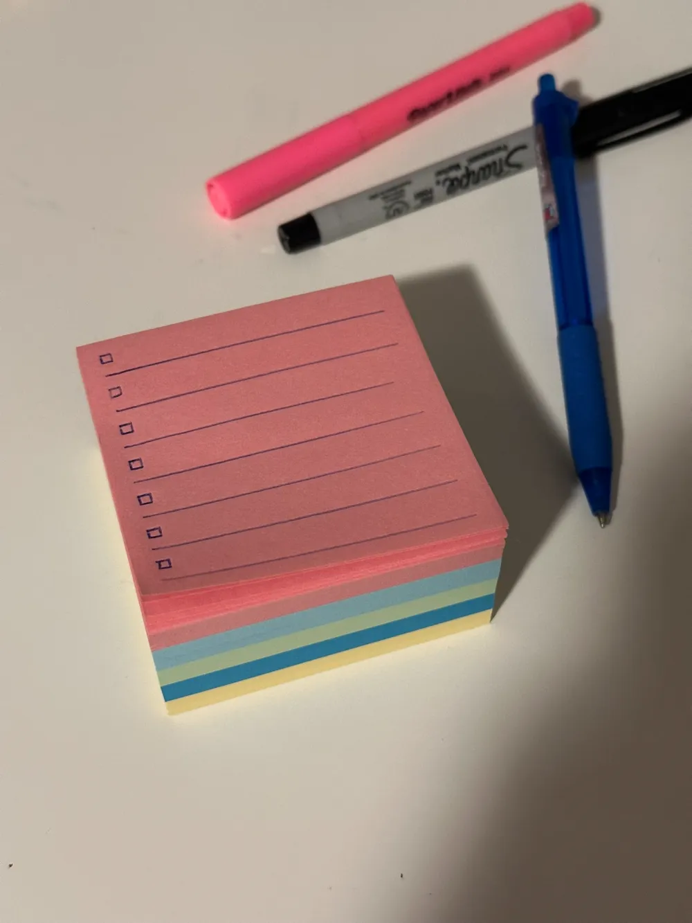 Post-it organiser with checklist stencil and pen holder by LOXCreations ...