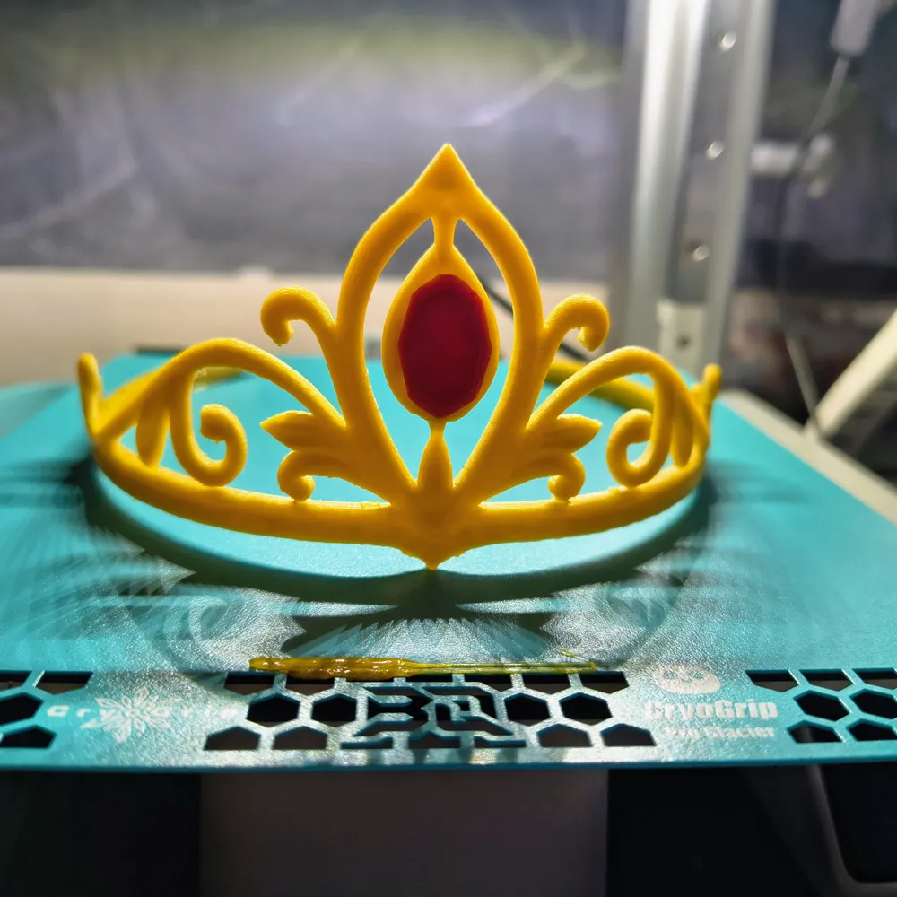 Princess tiara new profile with separated gem - Free 3D Print Model ...