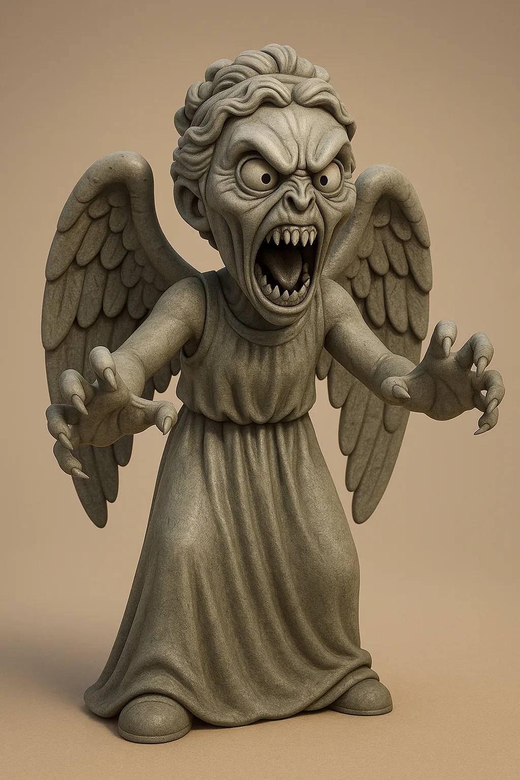 Weeping Angel (scary) - Doctor Who - Free 3D Print Model - MakerWorld