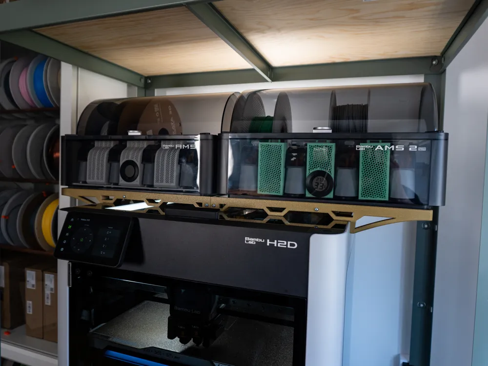 T-pose - slim dual AMS riser for H2D and H2S by Henryk MakerWorld ...