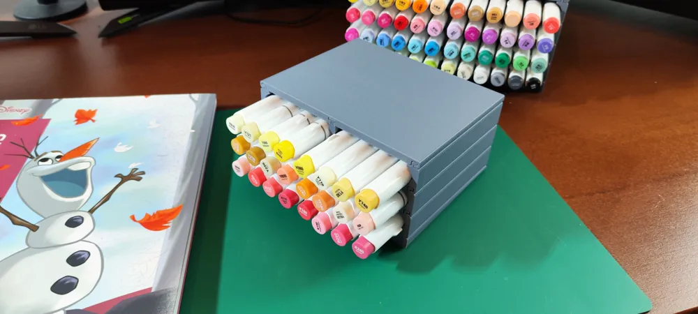 OHUHU Stackable Marker Pen Holder V2 - A1-Mini by Mr.TiePie - MakerWorld
