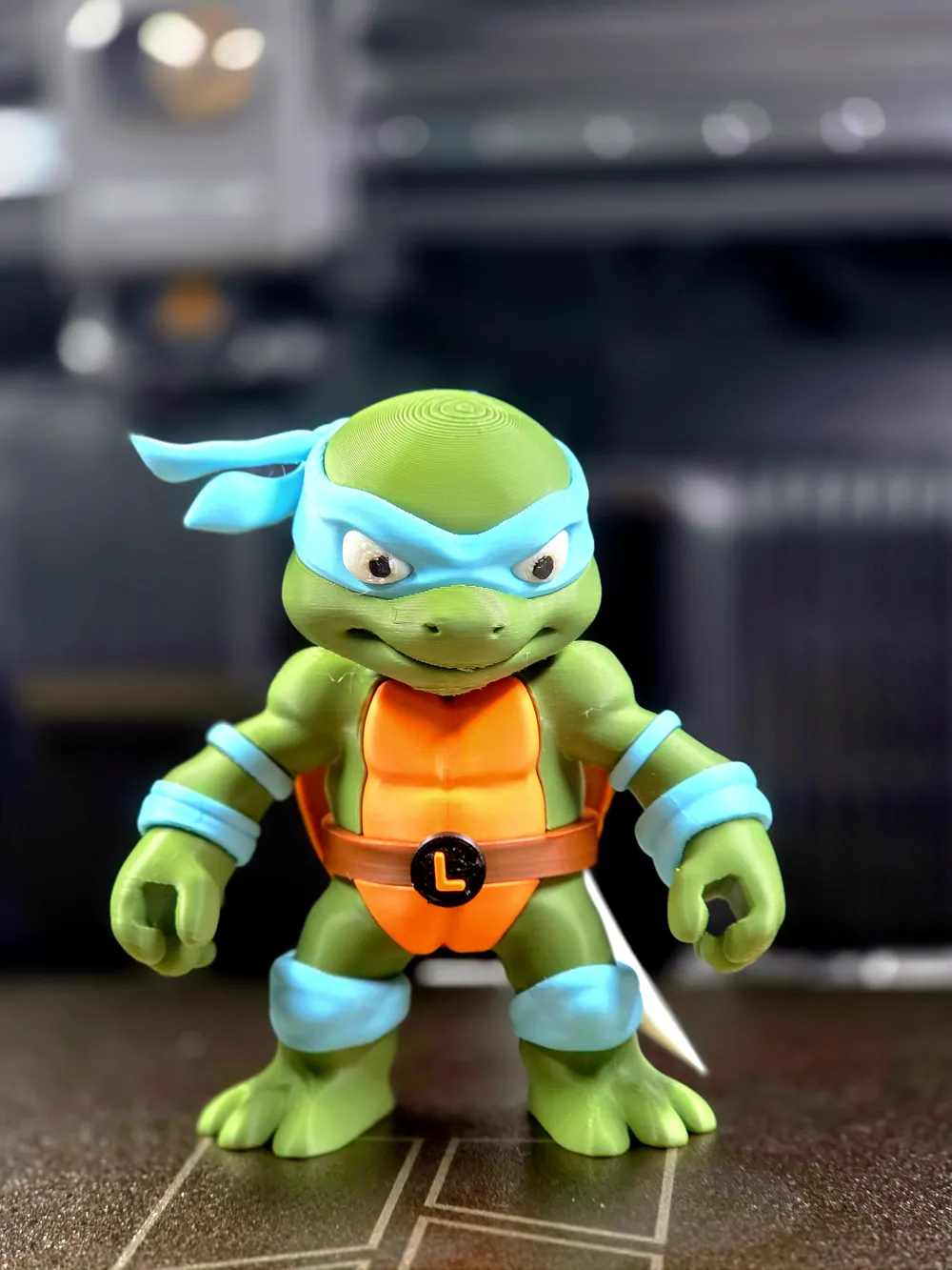 Young Ninja Turtle - Leonardo No AMS (Multiparts) - Free 3D Print Model ...