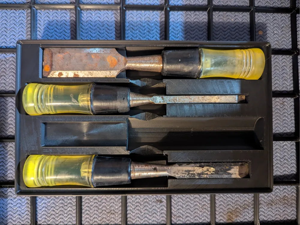 PITTSBURGH Wood Chisel Set Gridfinity Bin by elite_cyborg MakerWorld ...