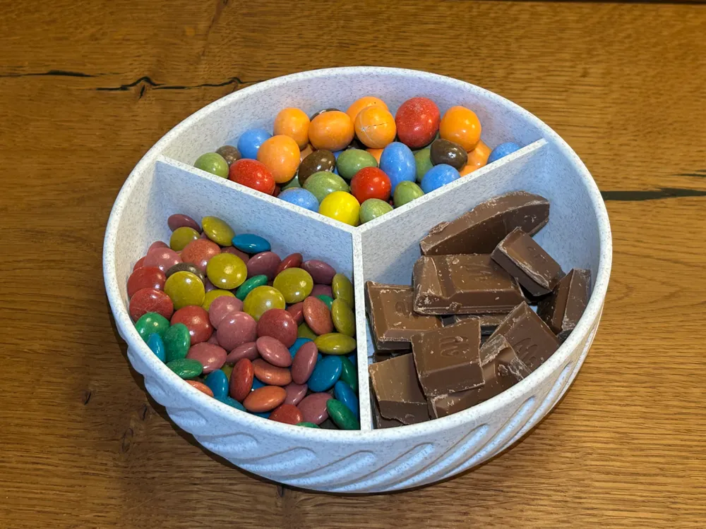 Circular Snack Bowl - 3 rooms by Andy’s Design - MakerWorld