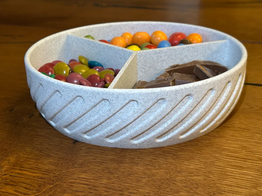 Circular Snack Bowl - 3 rooms by Andy’s Design - MakerWorld