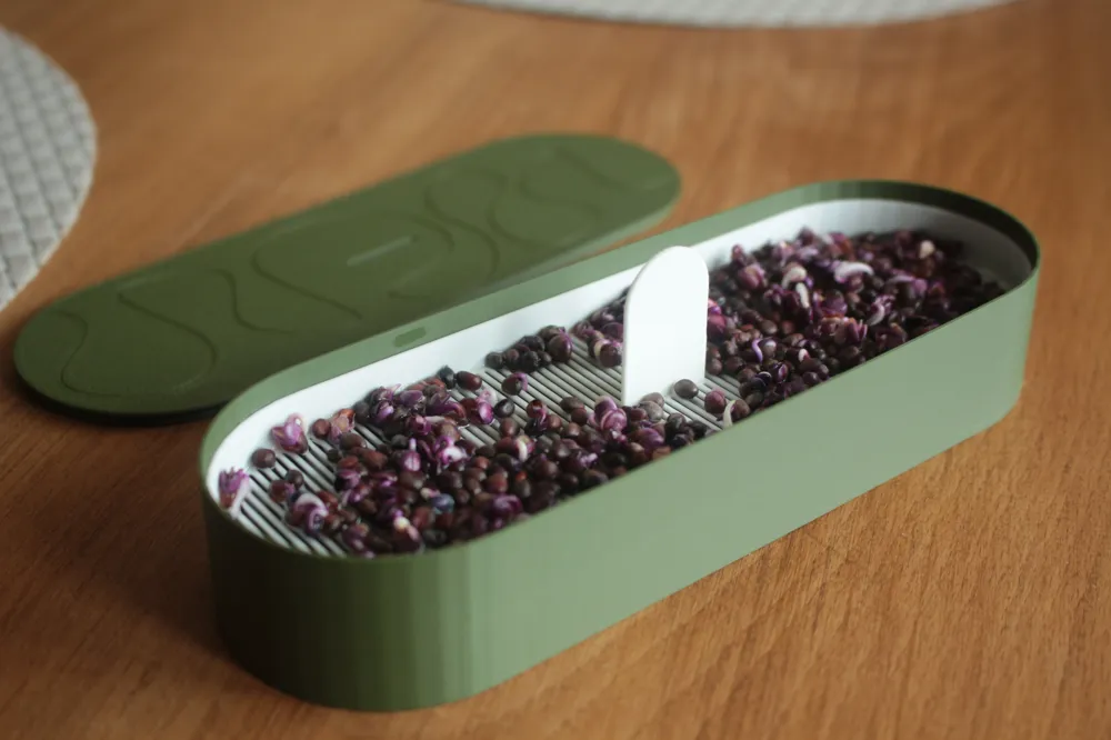 Microgreens Growing Tray – 3D Printed Sprouter - Free 3D Print Model ...