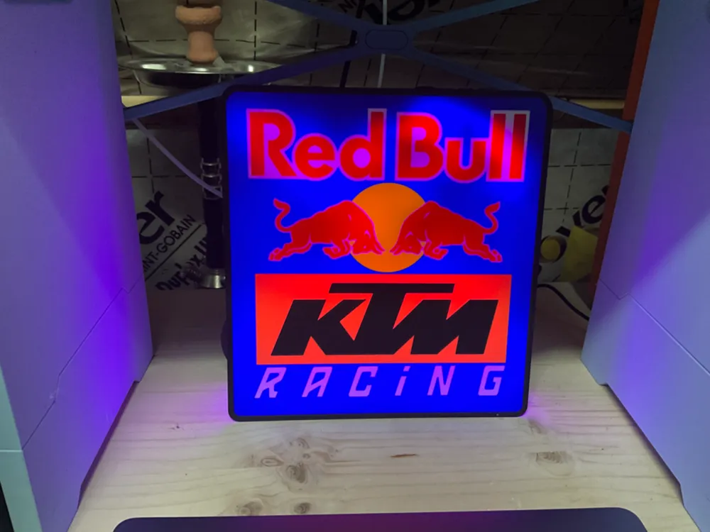 red bull Kim led Lightbox by Vitormhs - MakerWorld
