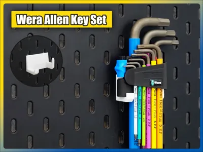 Skadis Wera Allen Key Set Holder by AU3D MakerWorld: Download Free 3D Models