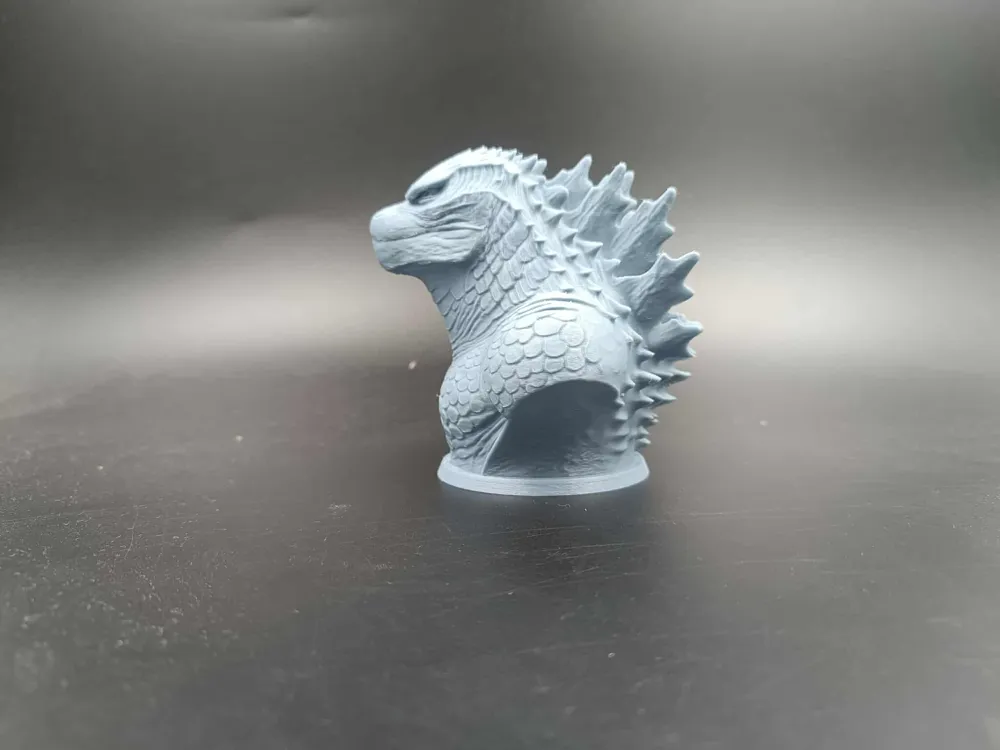 Godzilla bust - Sculpture - Decoration - Free 3D Print Model - MakerWorld