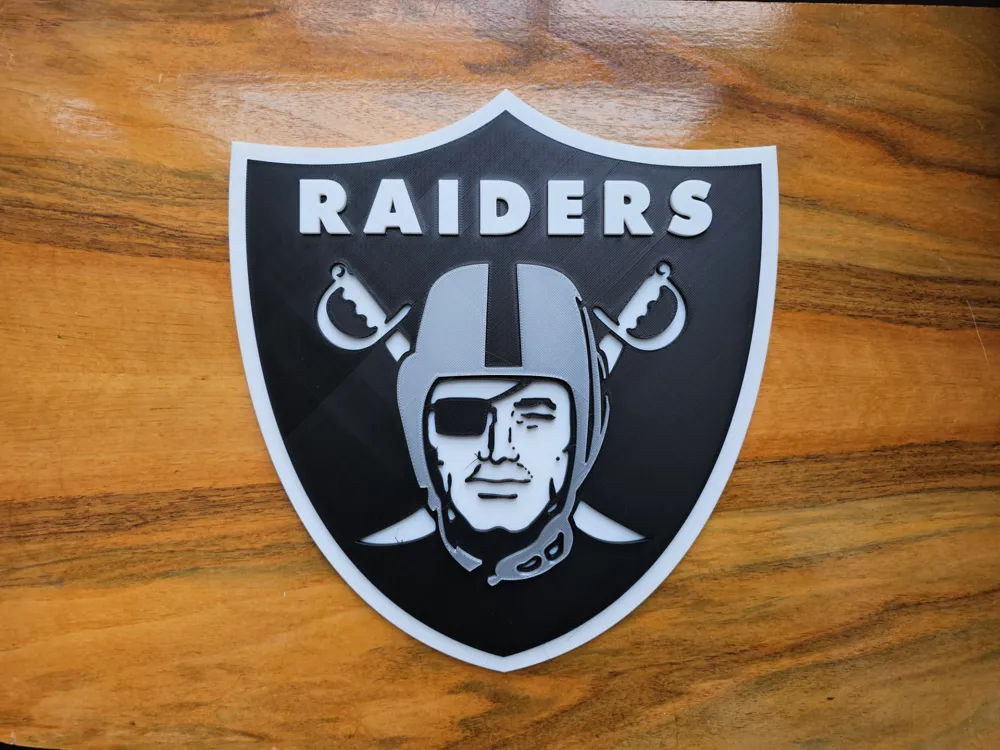 Raiders 3D Sign by Fast3D - MakerWorld