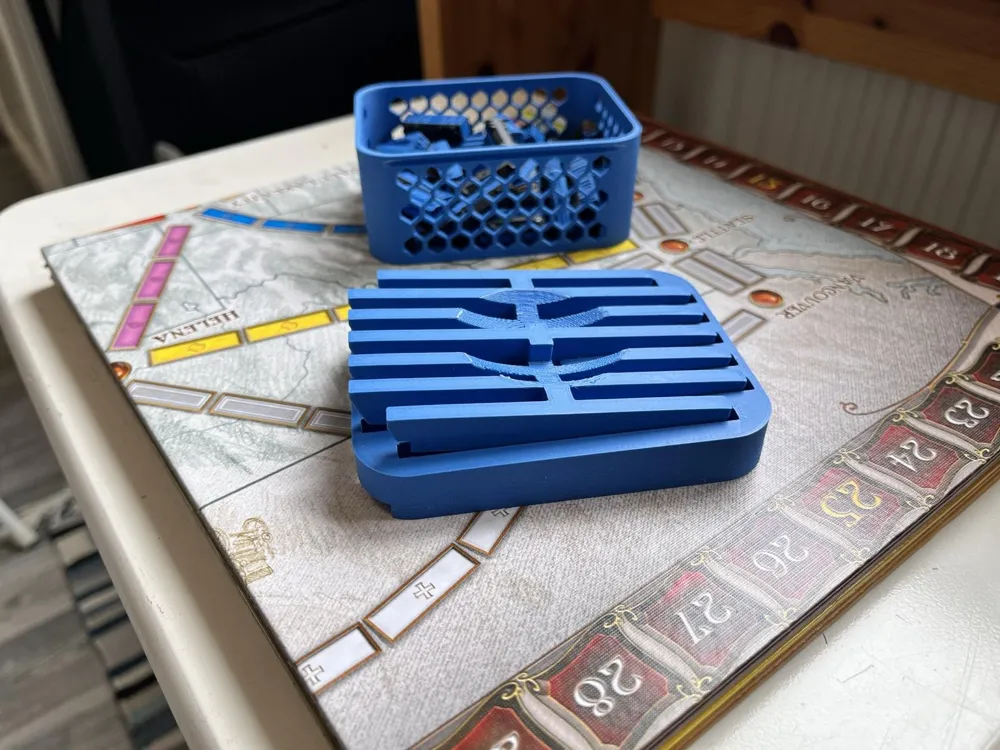 Ticket to Ride Train Storage Box & Card Holder V2 by EduTheMaker ...