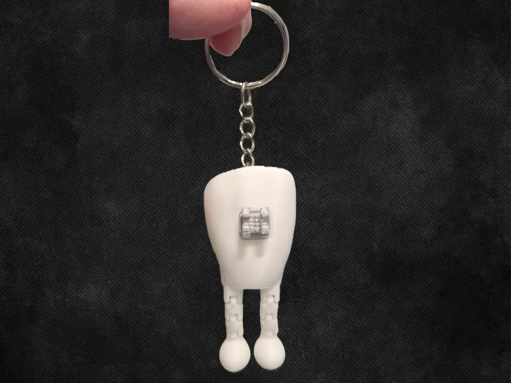 Incisor Buddy Keychain (3 versions) - Free 3D Print Model - MakerWorld