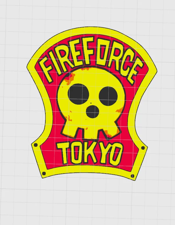 Fire Force logo and keychain, not for AMS by Sirde MakerWorld: Download ...