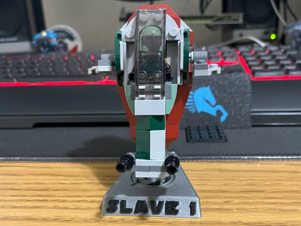 Legos Slave 1 (Boba Fett's Starship) Display Stand - Free 3D Print ...