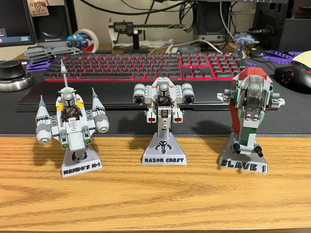 Legos Slave 1 (Boba Fett's Starship) Display Stand - Free 3D Print ...