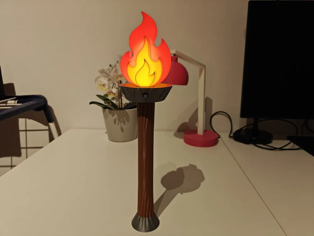 Battery Powered Led Torch - Free 3D Print Model - MakerWorld