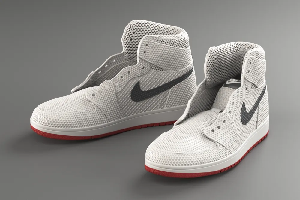 Nike Air Jordan 1-inspirerade 3D-utskrivbara skor - Gratis 3D utskrifts ...